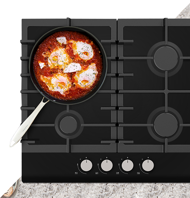 Statesman 4 Zone Gas Glass Hob, Front Dial Control, Automatic Ignition ...